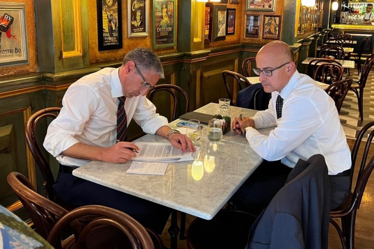 Jason Azzopardi and Robert Aquilina file a Police report over the ...