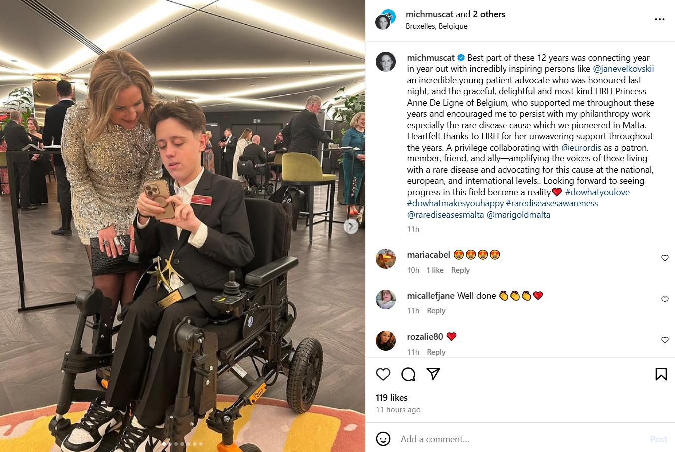 Queen Michelle Muscat says she is being supported by Belgium's Princess ...