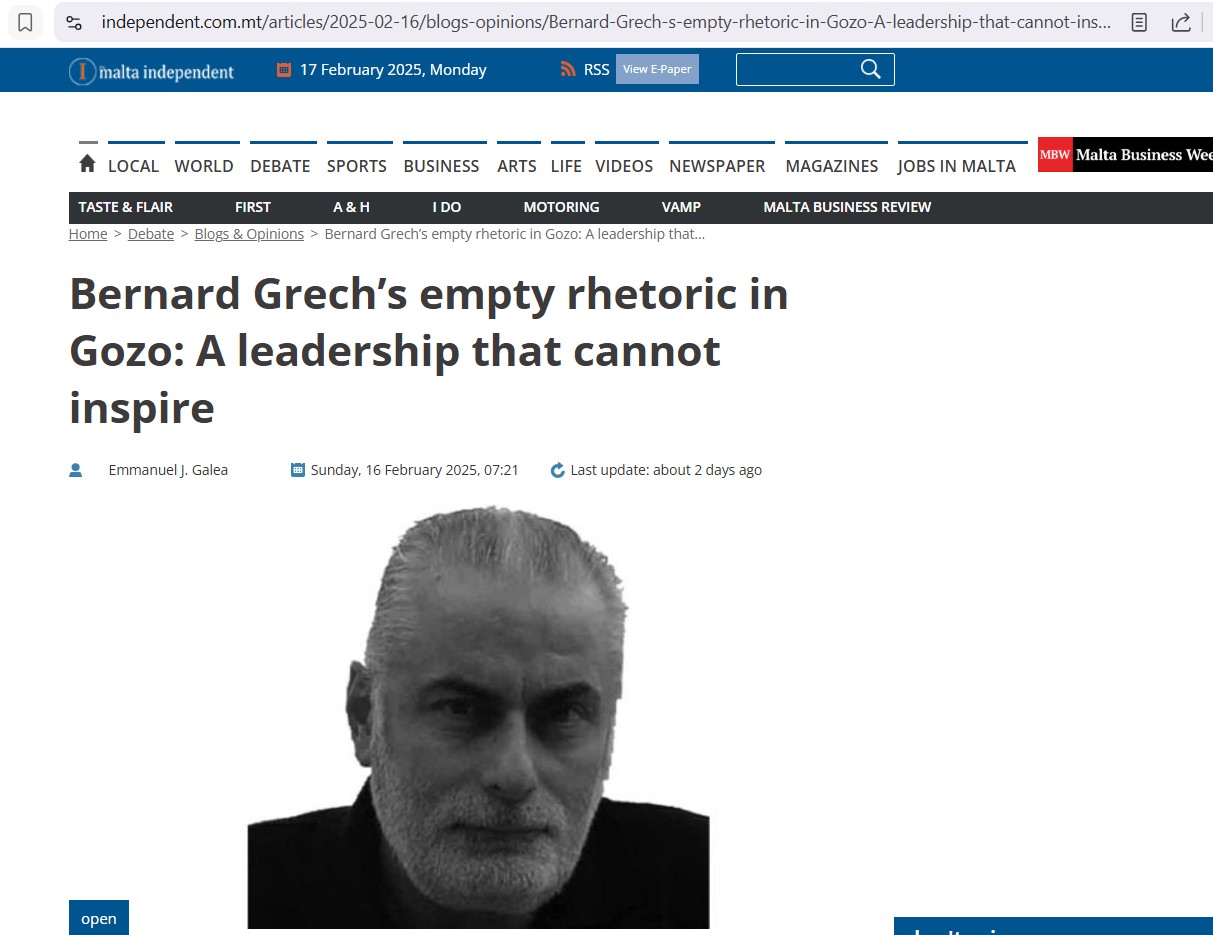 Father of Adrian Delia's partner pens an article against the Leader of ...