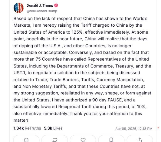 "Walter Bloomberg" was right: stock markets rebound as Trump announces ...