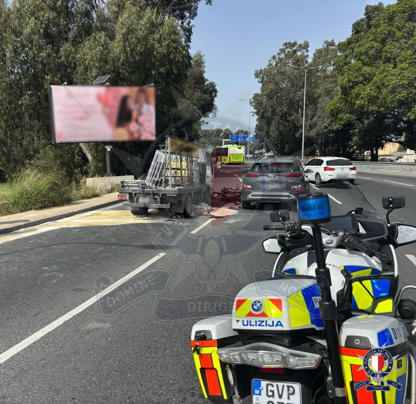Motorcyclist seriously injured in three-vehicle collision in Marsa ...