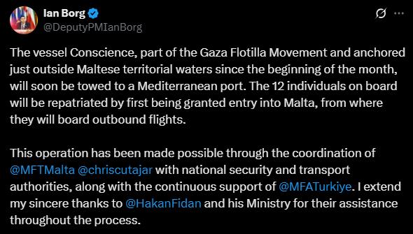 Foreign Affairs Minister Ian Borg makes surprise announcement on ...