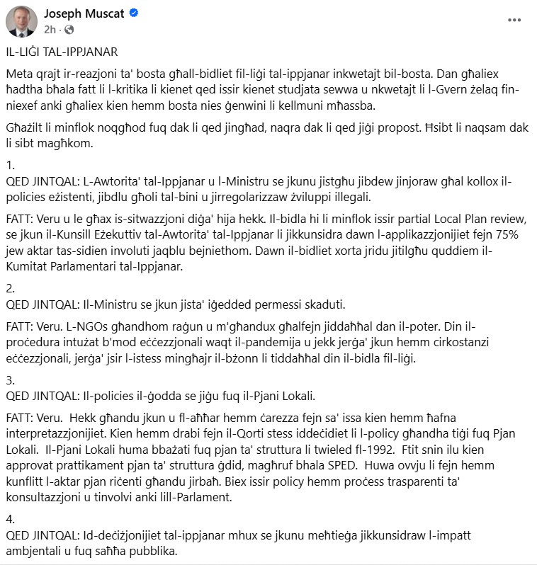 Joseph Muscat is back to doing politics - and as always he lies and ...