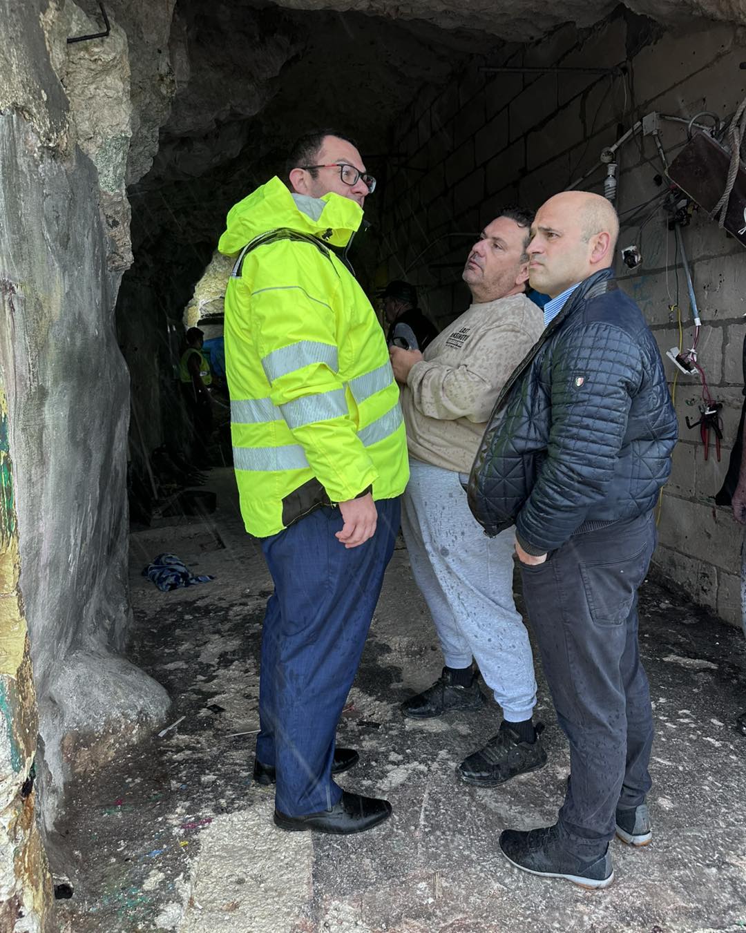 A collection of photos of politicians staring at Storm Harry's ...